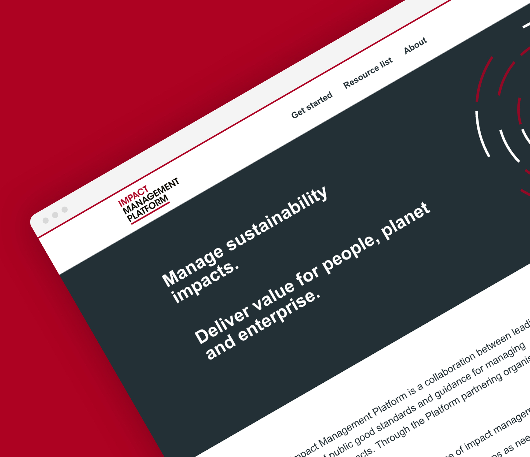 Creating a new platform for measuring and managing sustainability ...